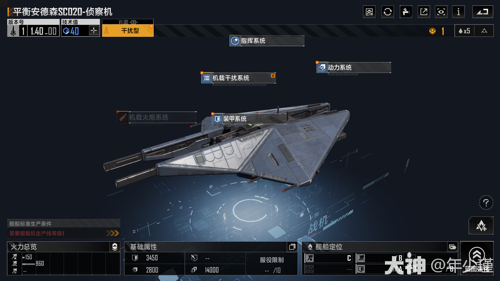 舰船测评之平衡安德森SC002-侦察机-年少瑾_无尽的拉格朗日 | 大神