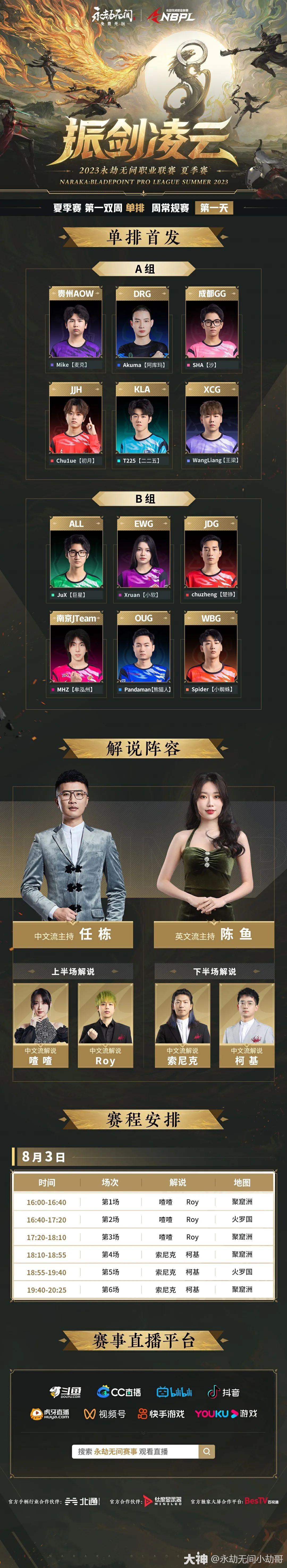2023NBPL夏季赛总决赛8月3日正式开赛，振剑凌云，共逐荣光！_永劫无间端游 | 大神
