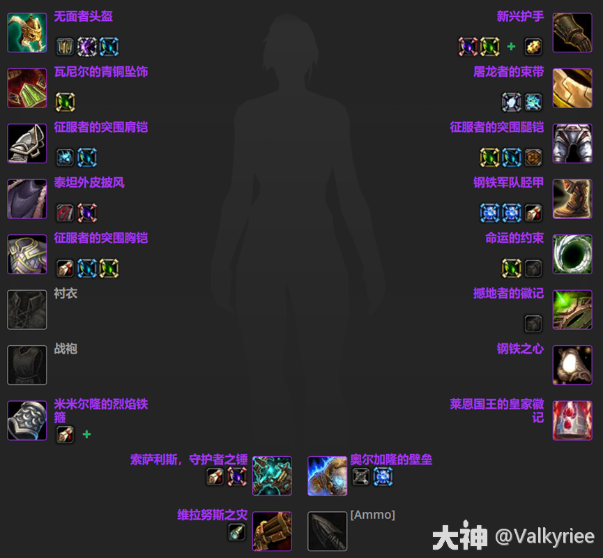 WLK怀旧服P2防战天赋+BiS装备_魔兽世界 | 大神